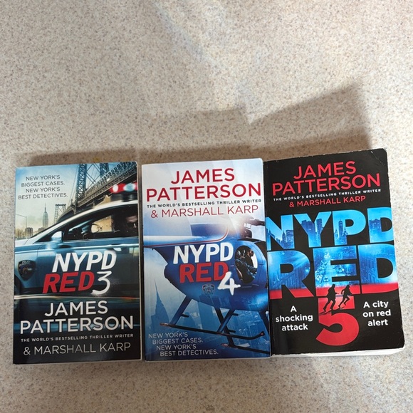 James Patterson | Other | James Patterson Nypd Red 3 4 5 Book Set ...